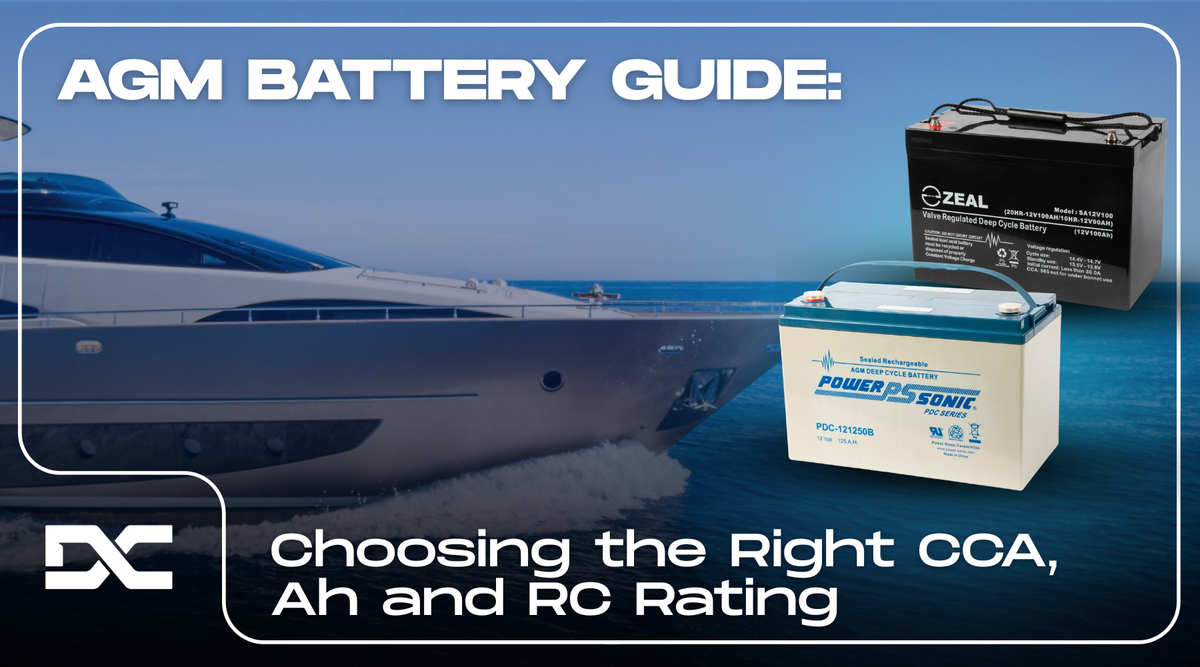 AGM Battery Guide: CCA, Ah and RC Explained – DC Direct