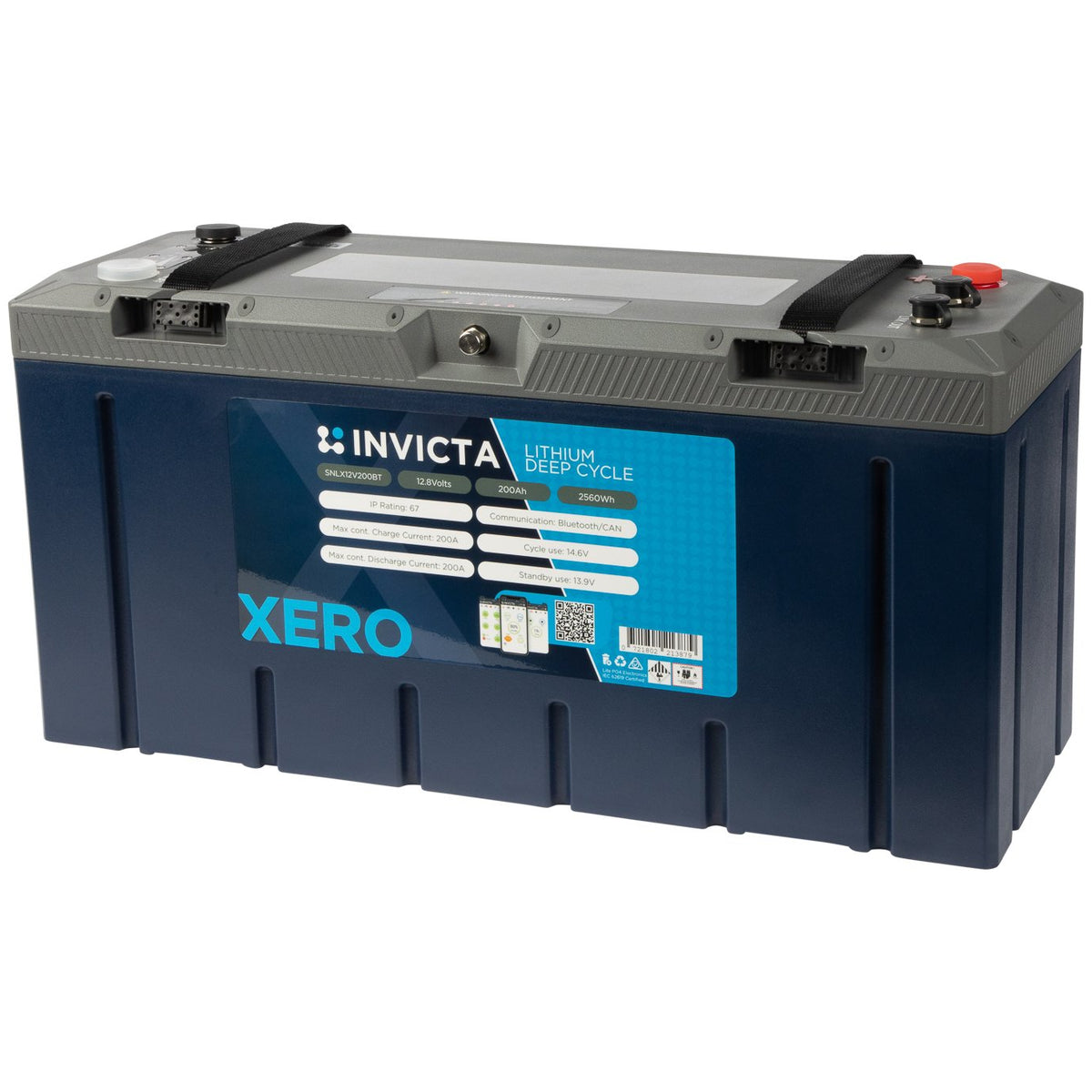 Invicta Xero Lithium 12V200AH BLUETOOTH – DC Direct
